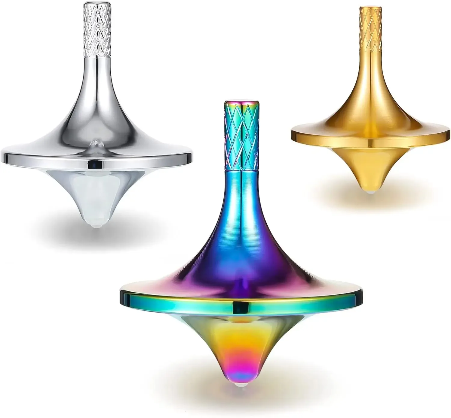 Metal Metal Spinning Top Toy Fun Fidget Hand Spiner Gyroscope ...