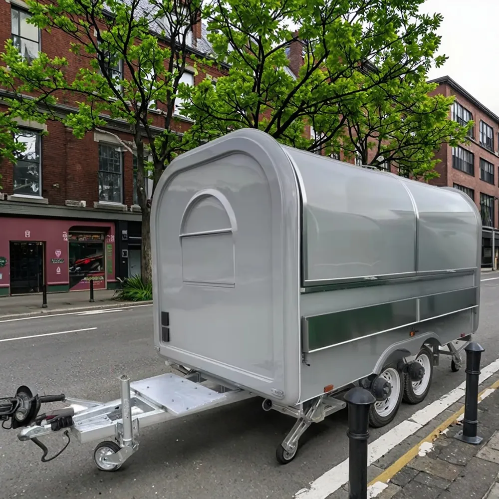 Durable Square Kitchen Trailer: Customizable Mobile Food Station For ...