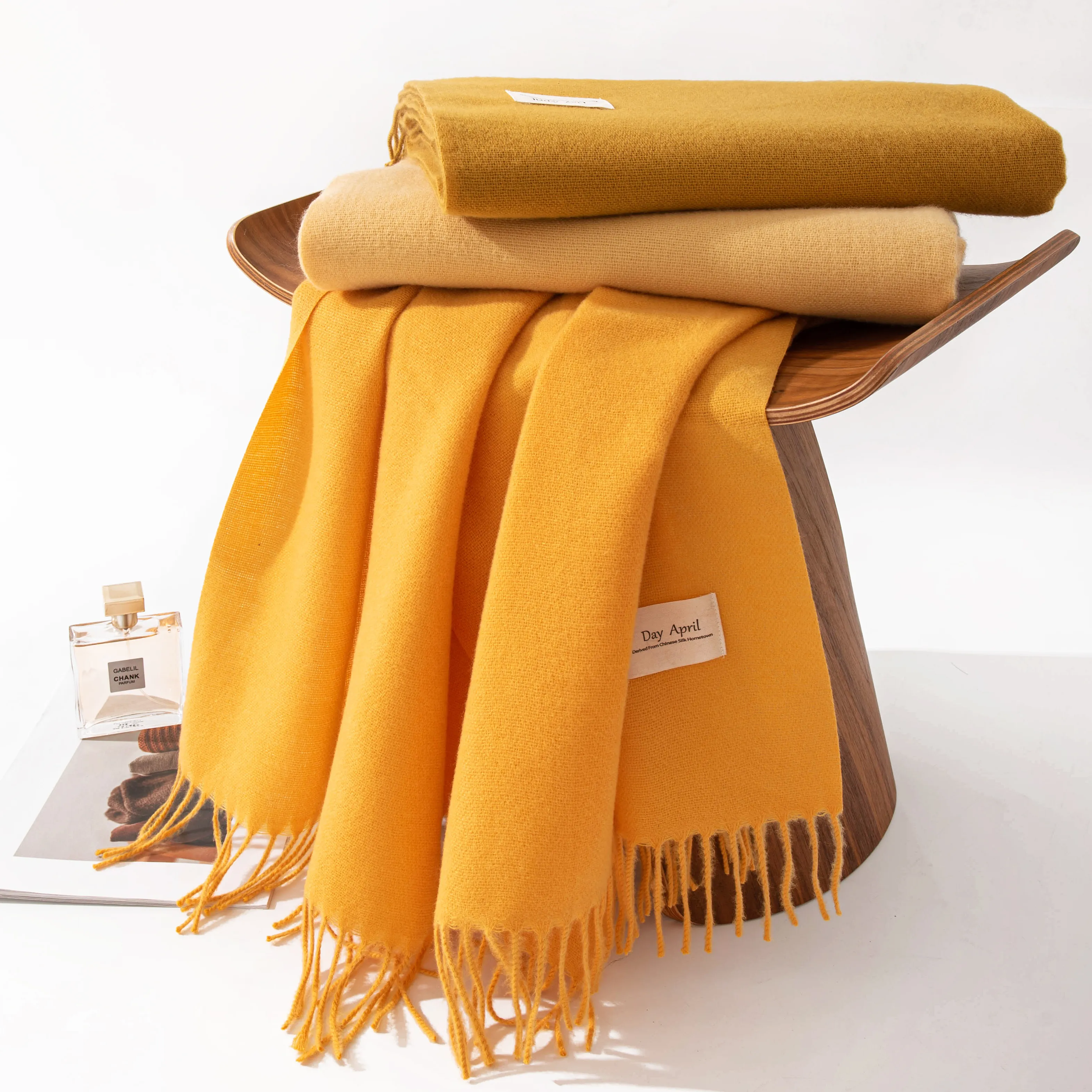 Soft Elegance Womens Silk Winter Scarves Lightweight Warm Shawls For ...
