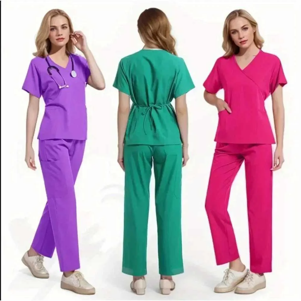Comfortable Women's Scrub Set Soft, Durable Medical Workwear Uniform ...