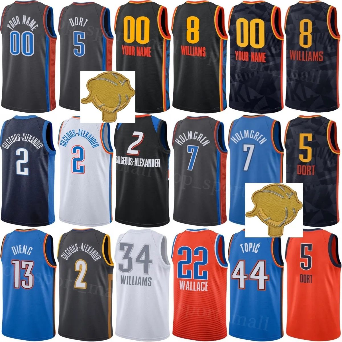 Jalen Williams #25 Custom Basketball Singlets With... From Fanatic ...