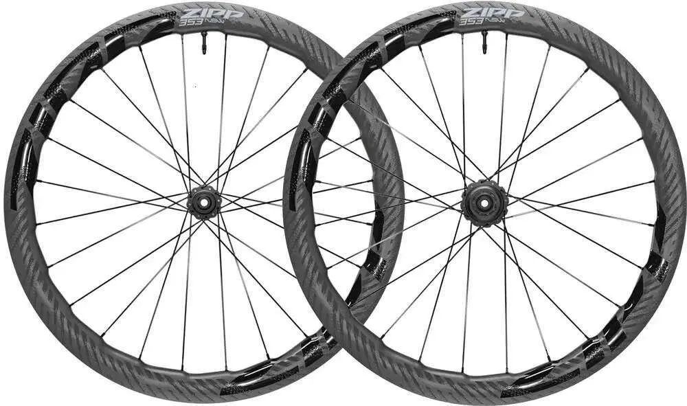 Sleek 700c Carbon Road Wheelset 45mm Deep Clincher Tubeless Bicycle ...
