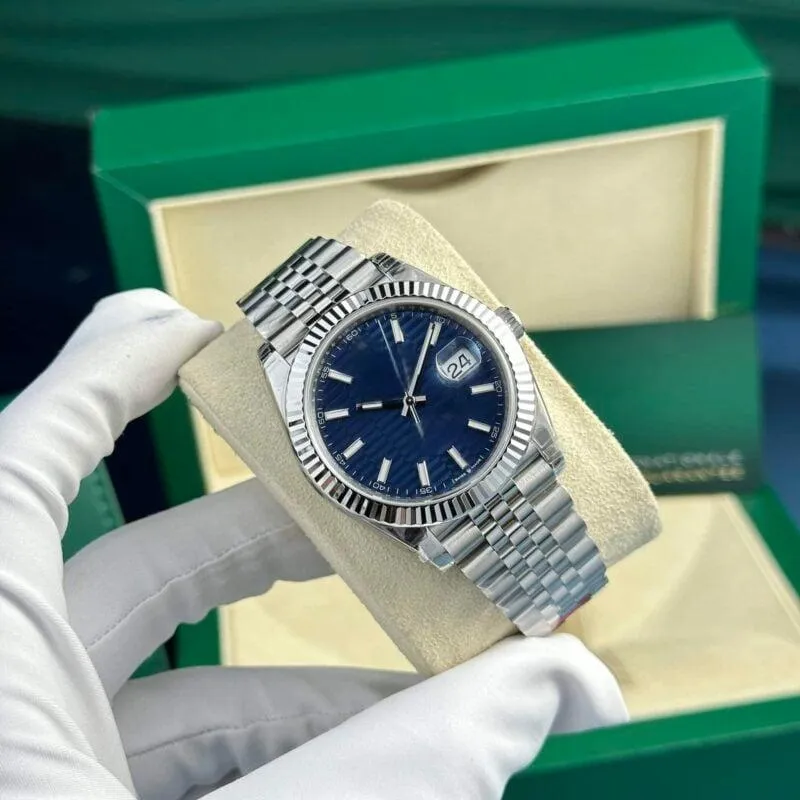 VSF 41mm Datejust 126334 Blue Motif Dial Jubilee Watch Super Clone 3235 ...