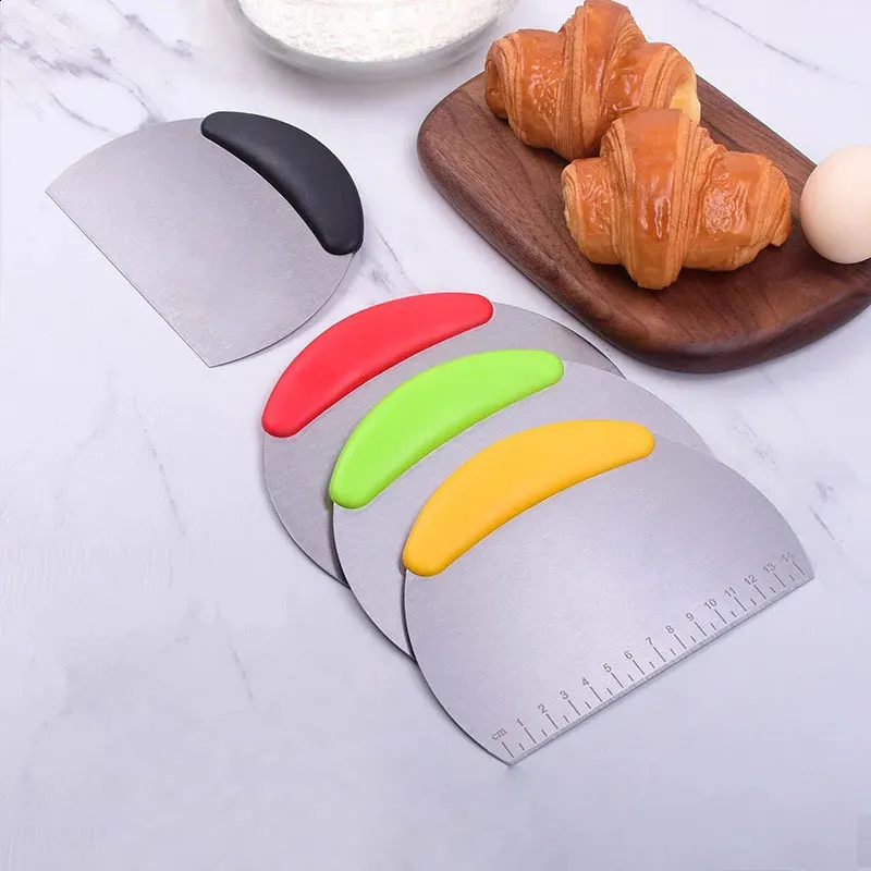 Stainless Steel Dough Cutter With Measurement Scale Versatile Kitchen ...