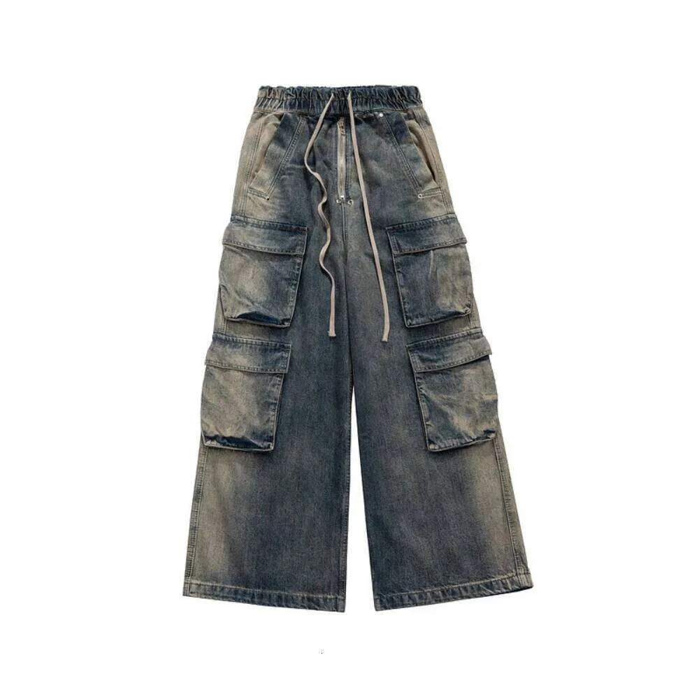 Owen Seak Mens Cargo Jeans Casual Loose Fit Black Sweatpants Autumn ...