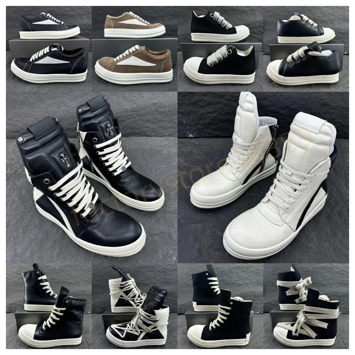 Designer Boots Genuine Leather High Top Platform... From Factory ...