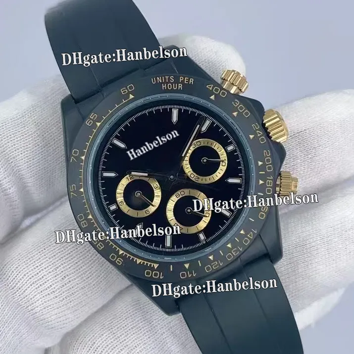 Uhr Black Frosted Mens Automatic Watch 40MM Sapphire Glass Sport ...