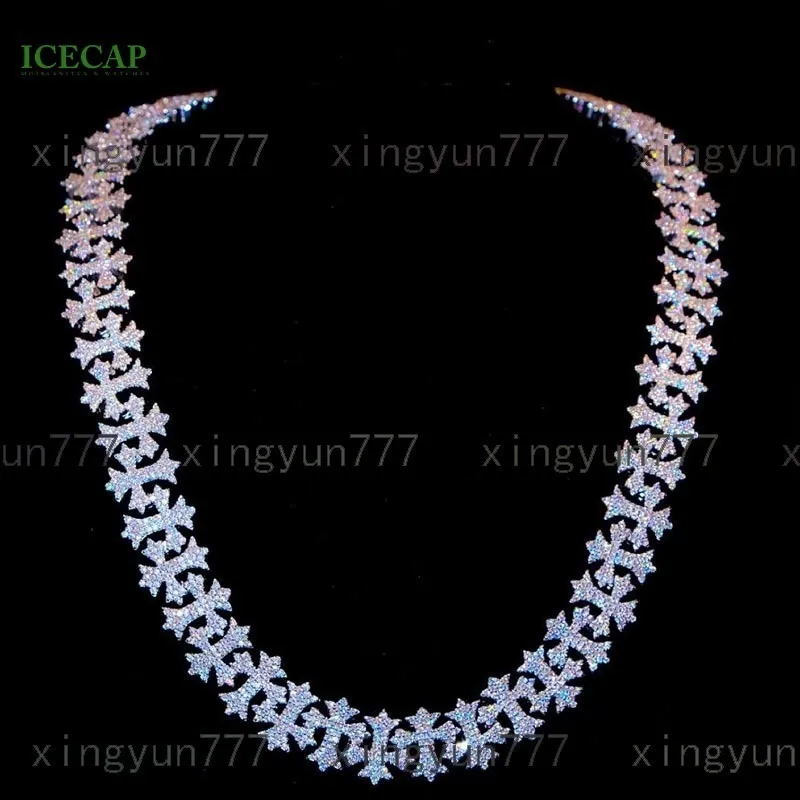 New Design 15mm Cross Chain Necklace Ice VVS... From Xingyun777, $40.21 ...