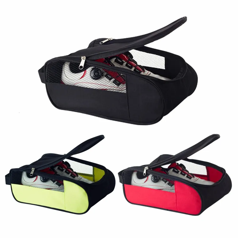 Portable Golf Shoe Bag Polyester Zipper Breathable Water Resistant ...