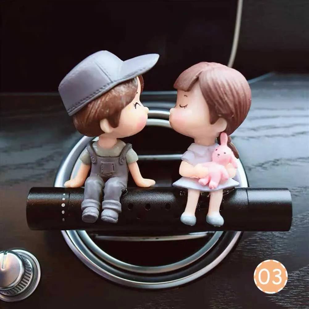 Car Air Freshener Metal Aromatherapy Air Vent Clip Cartoon Lovers Car ...