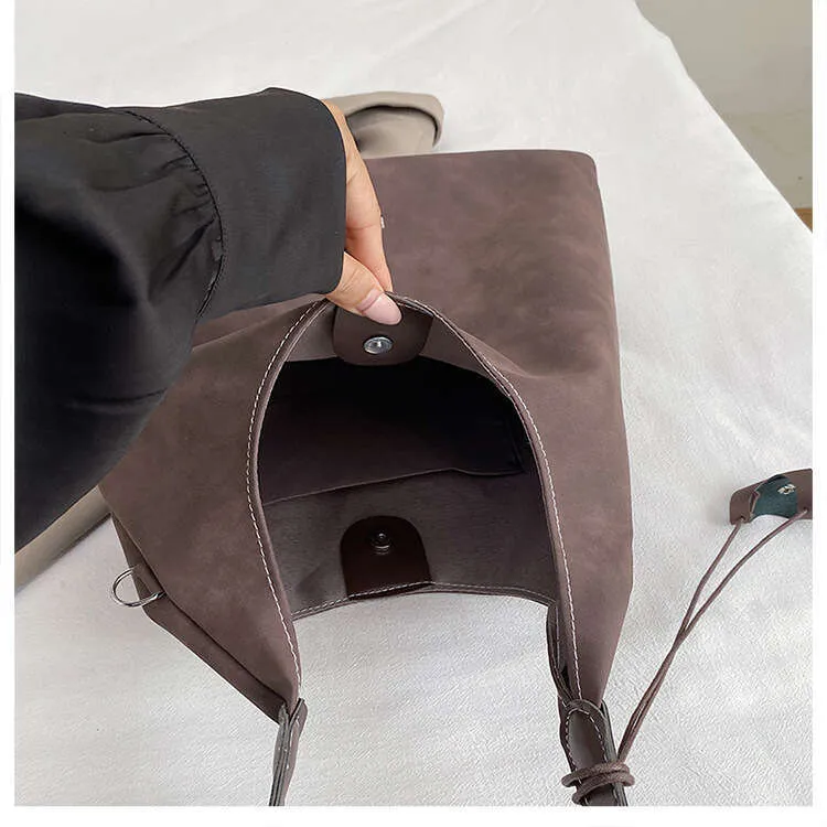 Korean Retro Mori Style Crossbody Bag For Women Large Capacity Single ...