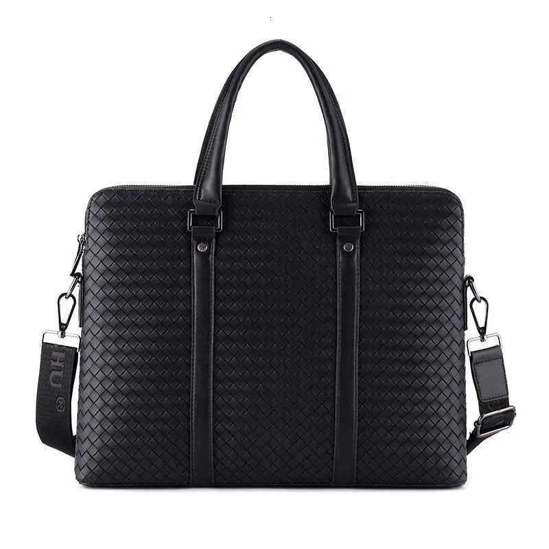 PVC Weave Crocodile Briefcase for Men 14 in Vintage Executive Laptop ...