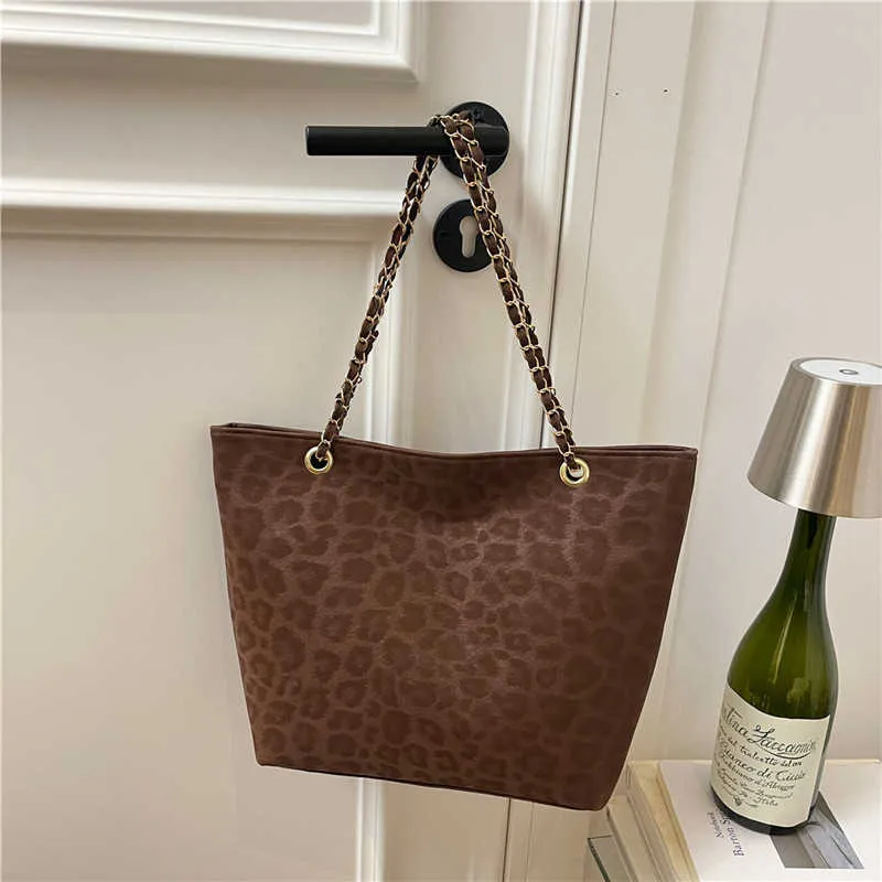 Leopard Print Mini Polyester Crossbody Tote Bag with Zipper Closure and ...