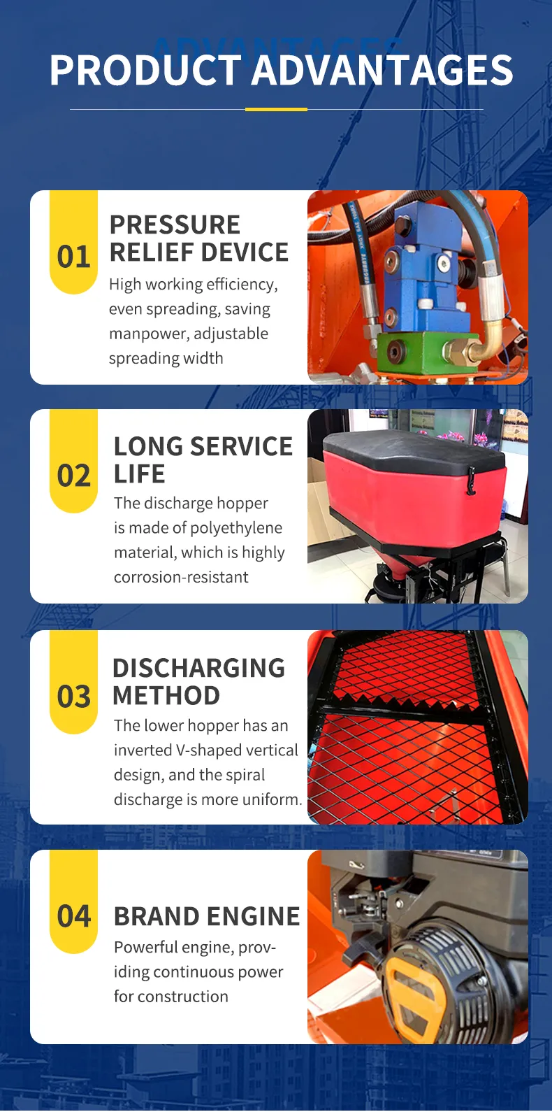 Polyethylene Salt and Ice Melt Spreader with Rust-Proof Hopper and 200W ...