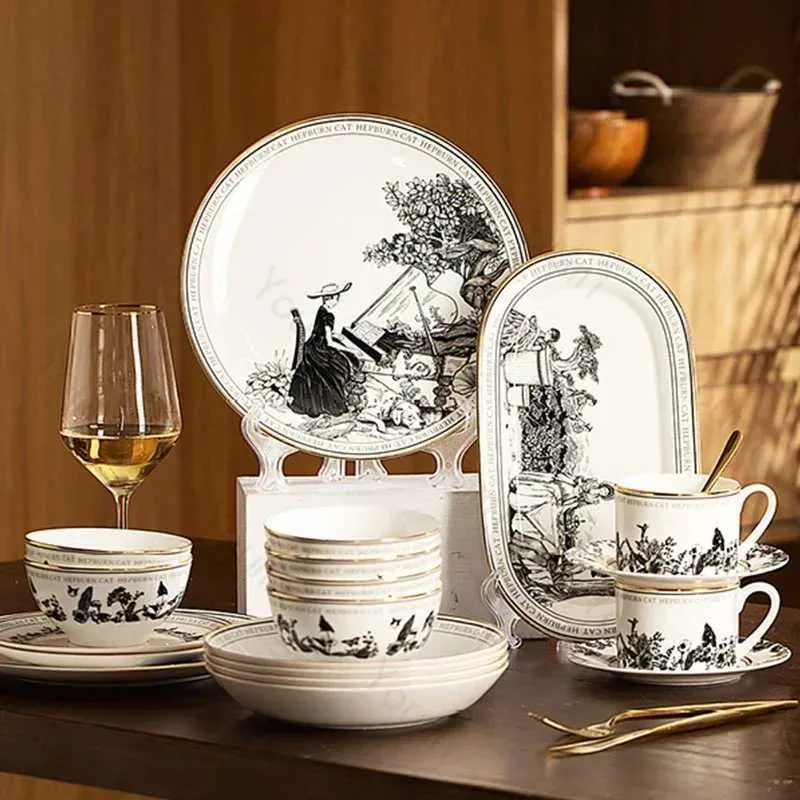 Ceramic Food Plate Round Shape for Dessert and Afternoon Tea, 8 in ...