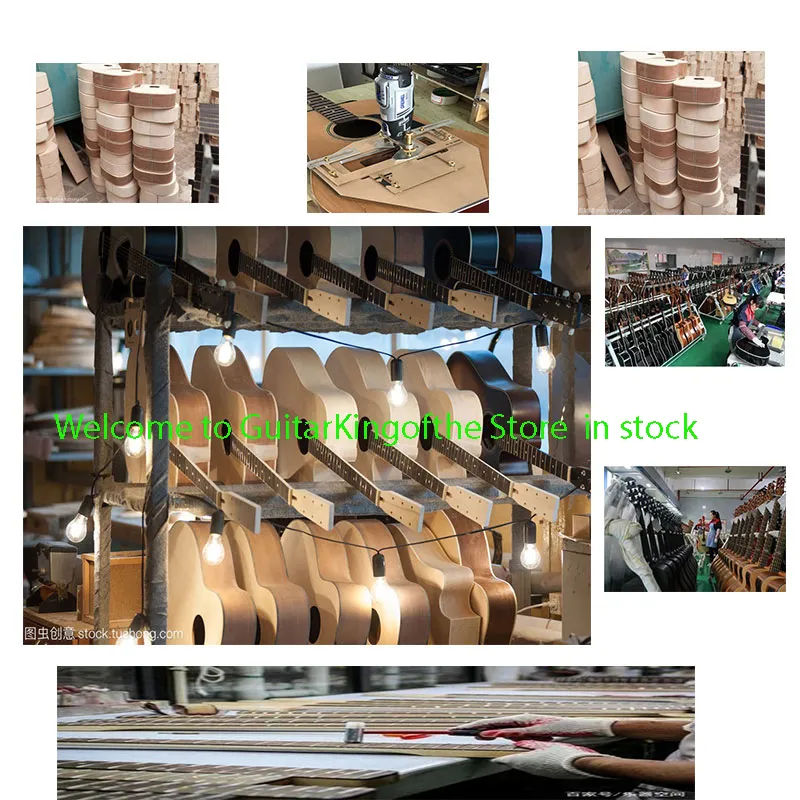 41 in Hollow Body Mahogany 6-String Pickup Guitar in Sunburst for ...