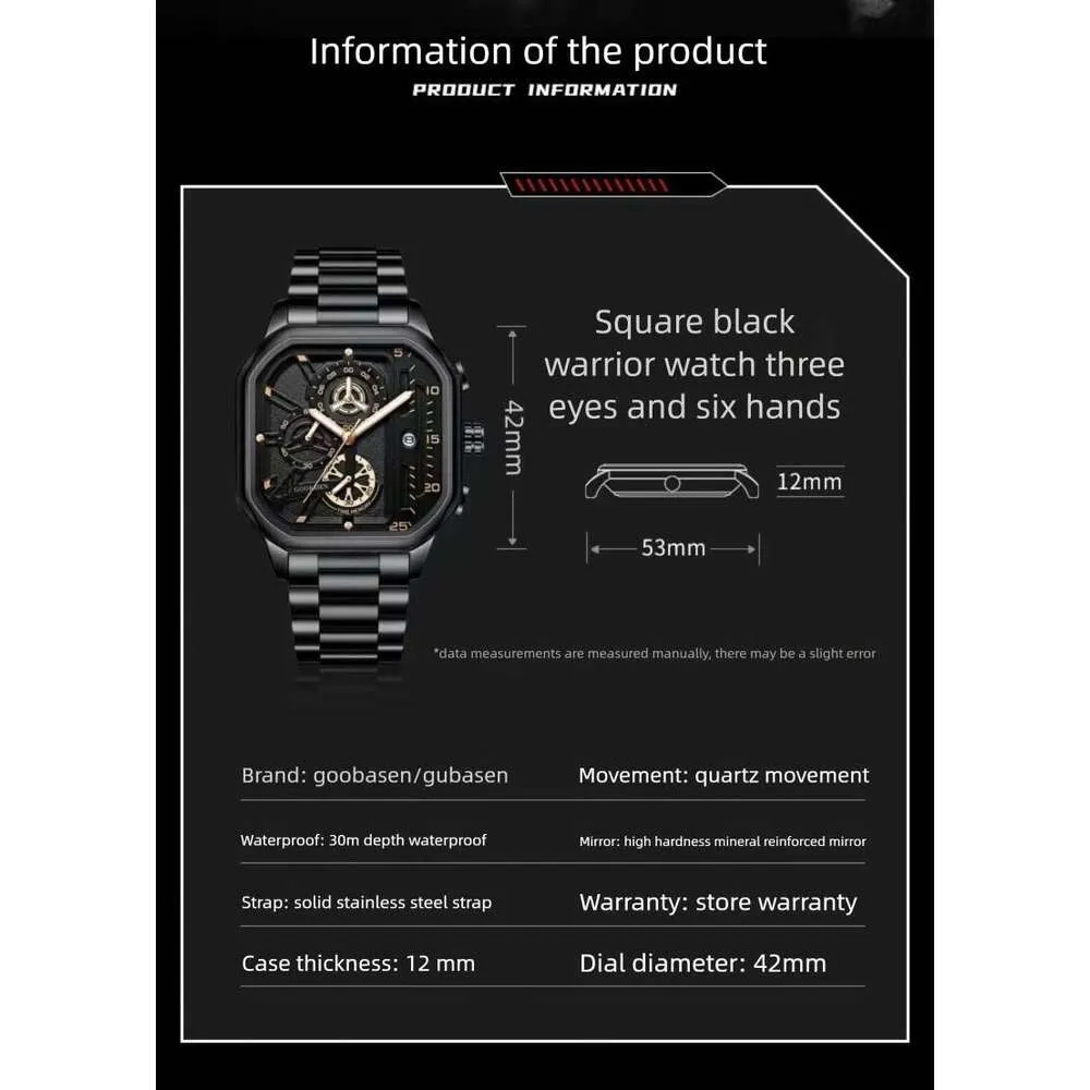 Black Warrior Men's Sports Watch Luminous... From Butylux, $19.48 ...