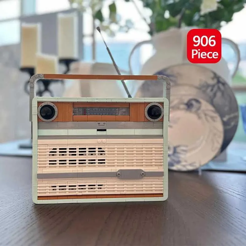 Creative DIY 1970s Transistor Radio Building Blocks Educational Music ...