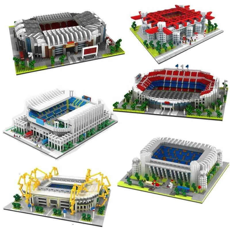 Barcelona Soccer Stadium Micro Blocks Building Sets Mini Architecture ...