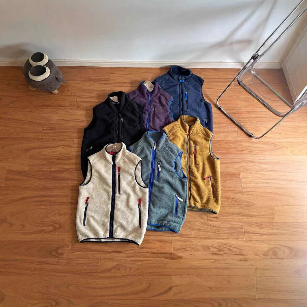 Sweater Cardigan Vest Fleece Lined Wool Zip with Hook and Eye Closure ...