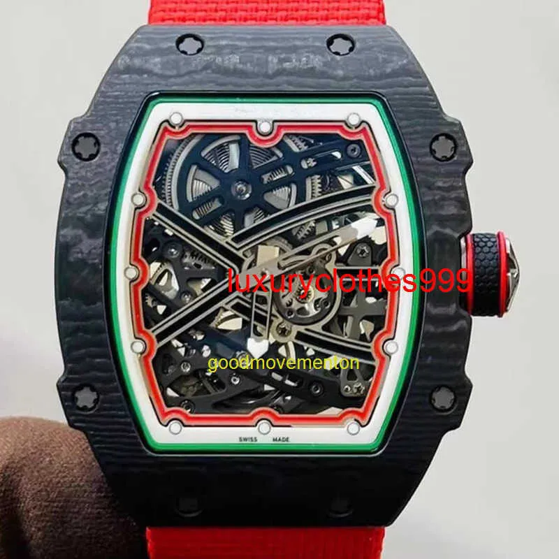 Skeleton Tourbillon Mechanical Automatic Watch with 47.52 mm Ceramic ...