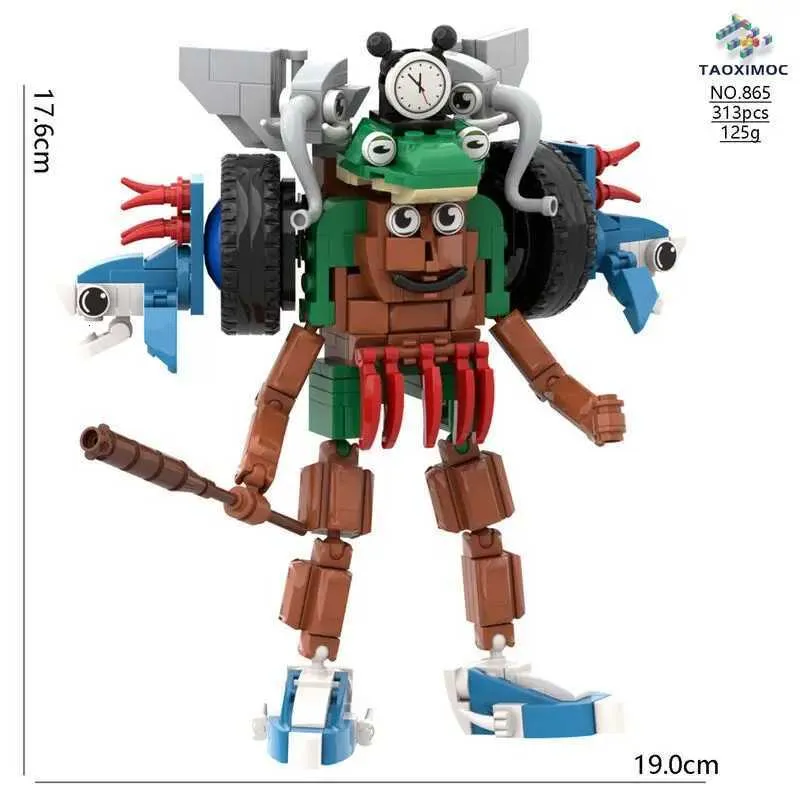 Italian Brainrot Monster Series Kids Building Blocks Collectible ...