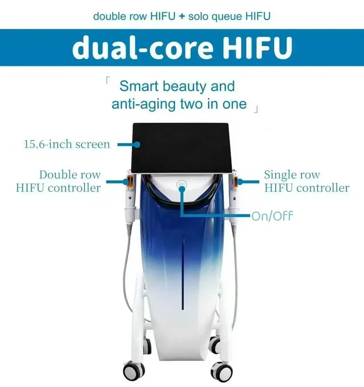 HIFU Wrinkle Removal Device Dual-Core Slim Face Lifting Ultrasound ...