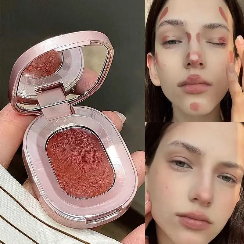 Low Saturation Monochrome Matte Red Brown Multi-use Cream Face Contour ...