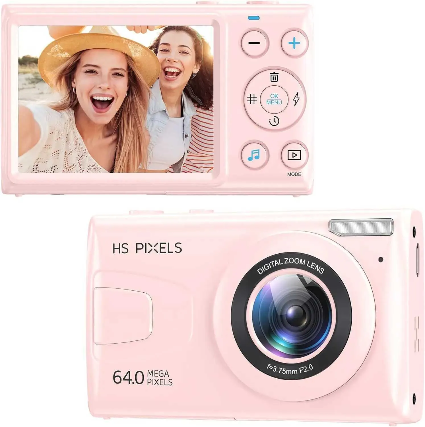 XJ251203 4K Digital Camera Pink Point And Shoot... From Casual_love_l ...