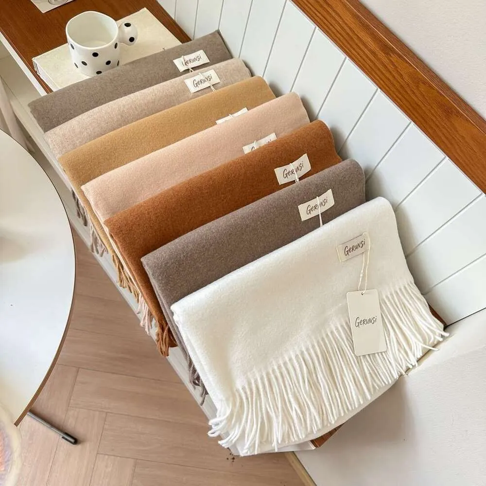 Solid Imitation Cashmere Pashmina Shawl Scarf 39.4-53.1 in Warm Neck ...