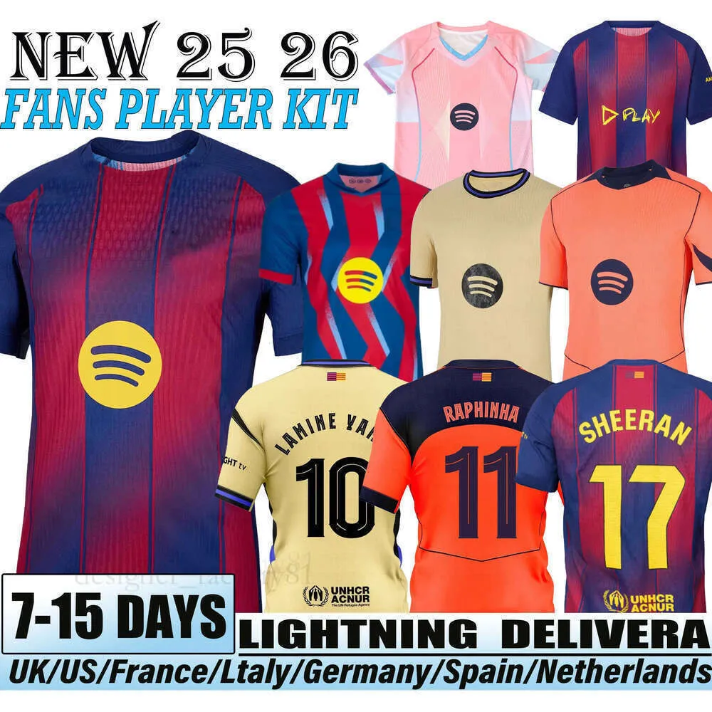 25 26 Barcelone Sa206 LAMINE YAMAL ED SHEERAN Futbol Tt16 Formaları ...