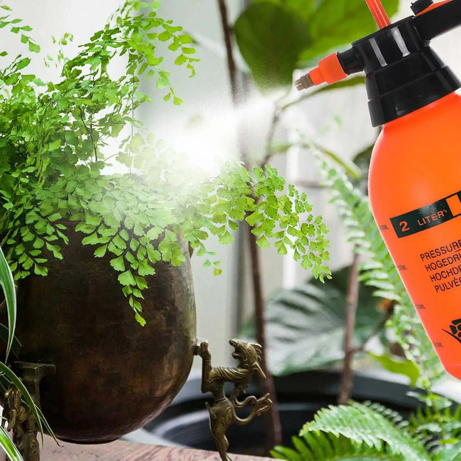 Adjustable Hand Pressure Garden Hose Insecticide Sprayer Portable ...