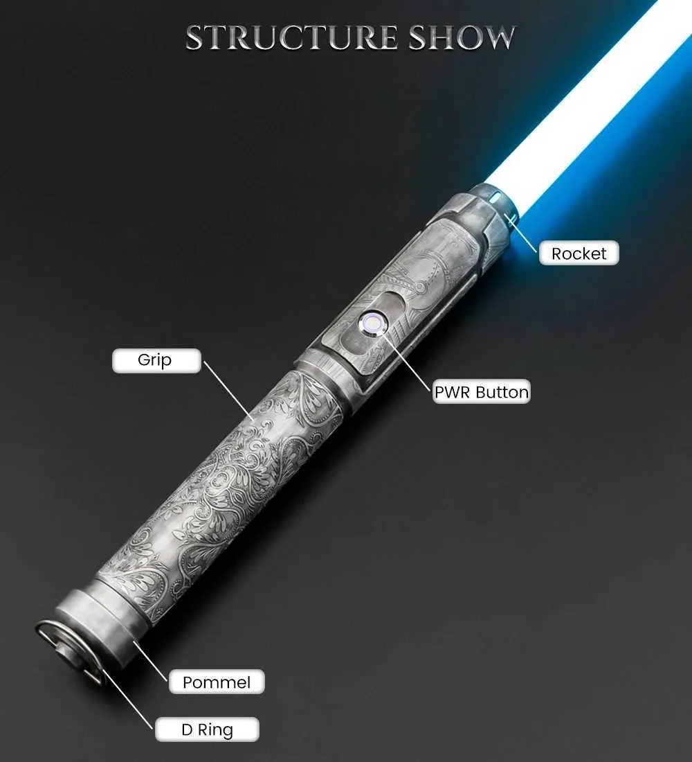 TXQSABER Neopixel Lightsaber Metal Hilt Smooth Swing Heavy Dueling ...