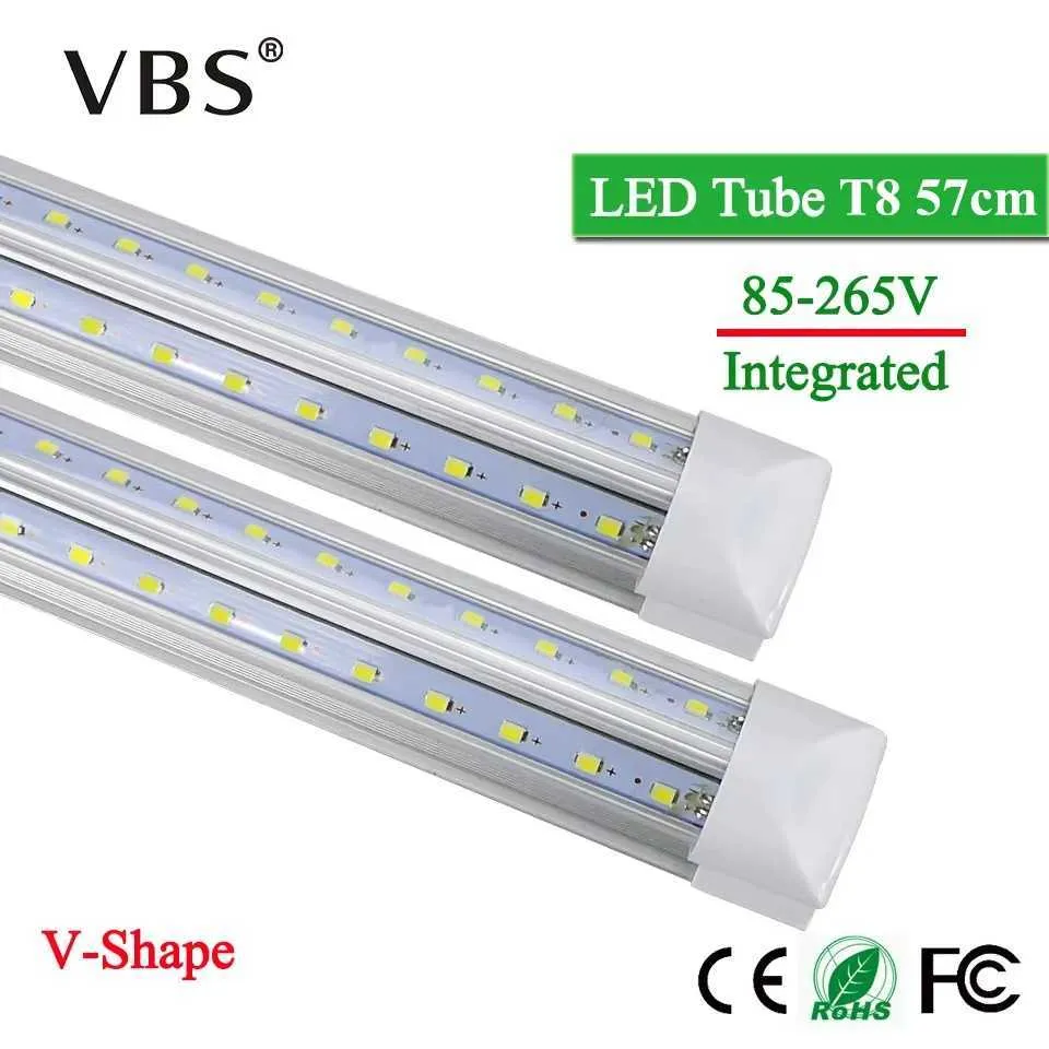 20W T8 Integrated T8 Led Tubes 5ft V Shape Fluorescent Bulbs For Home ...