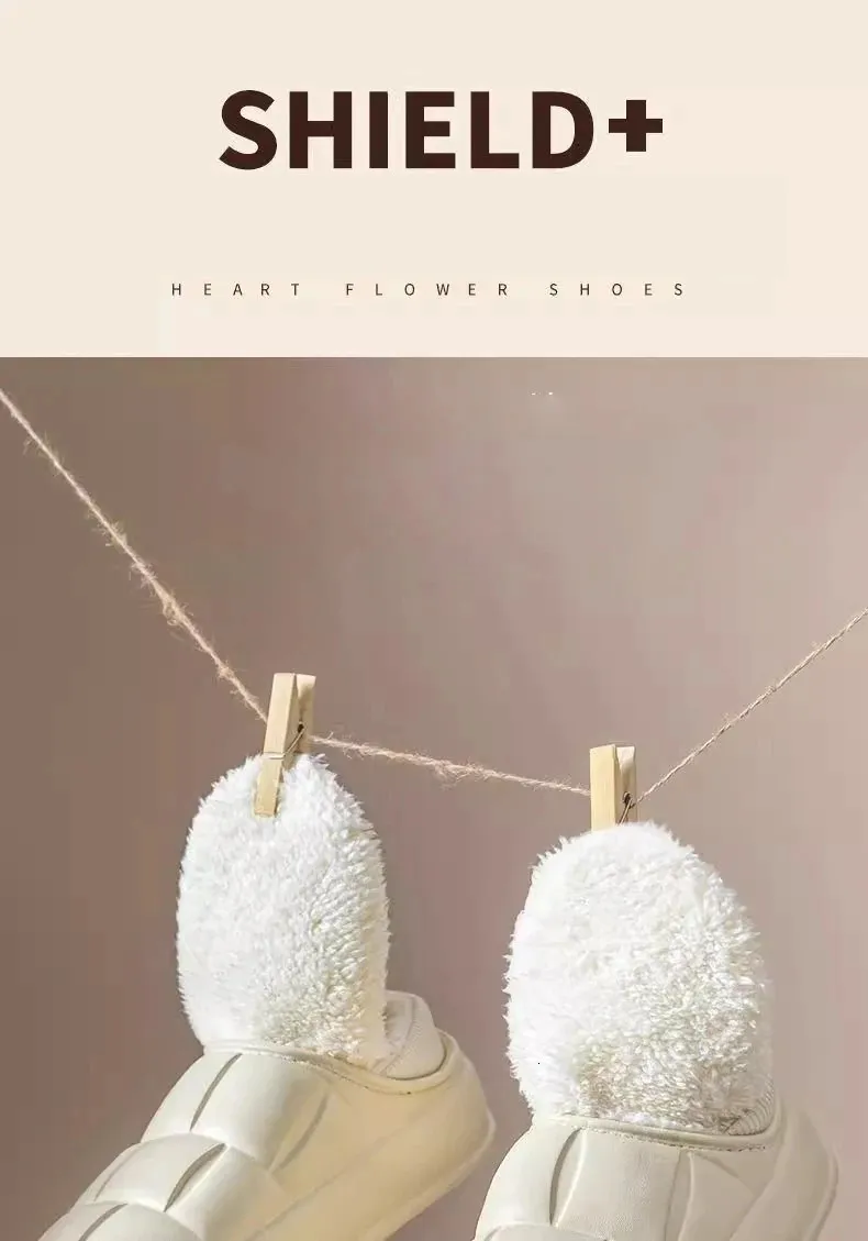 Waterproof cotton slippers for women with pull-on closure and injection ...