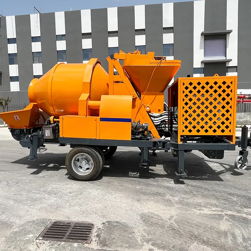 C3 Diesel Portable Concrete Mixer Pump with 22m³/h Production Rate and ...