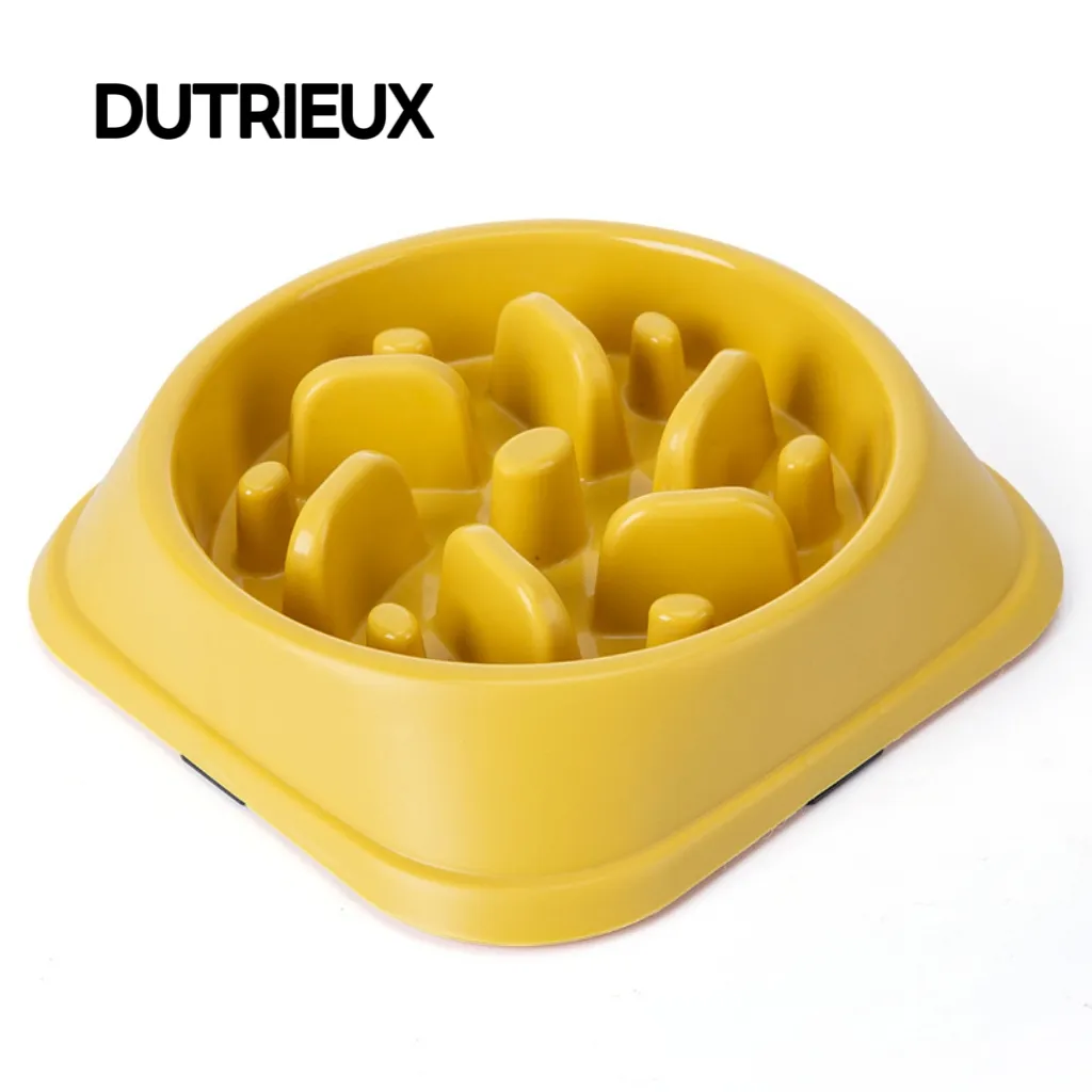 Slow-feeding anti-choking dog bowl for small and medium breeds, plastic ...