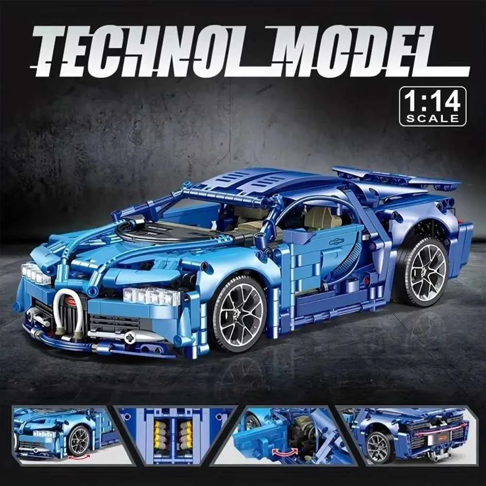 Urban Hinery Technical Racing Car Building Blocks DIY Speed Model ...