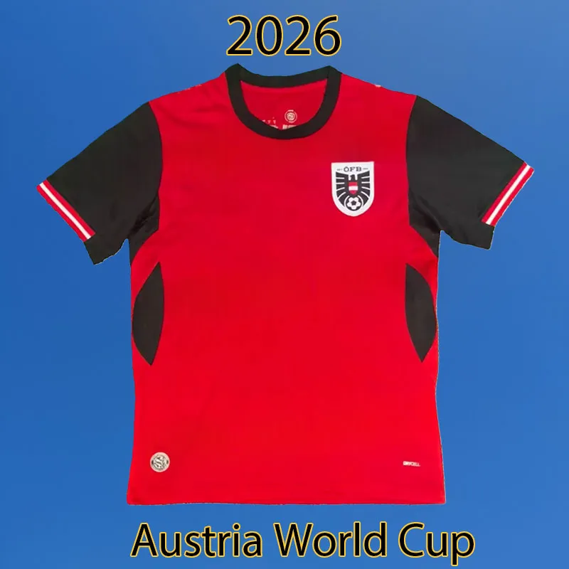 Austria Soccer Jerseys 2026 World Cup Authentic Home Red & Away White ...