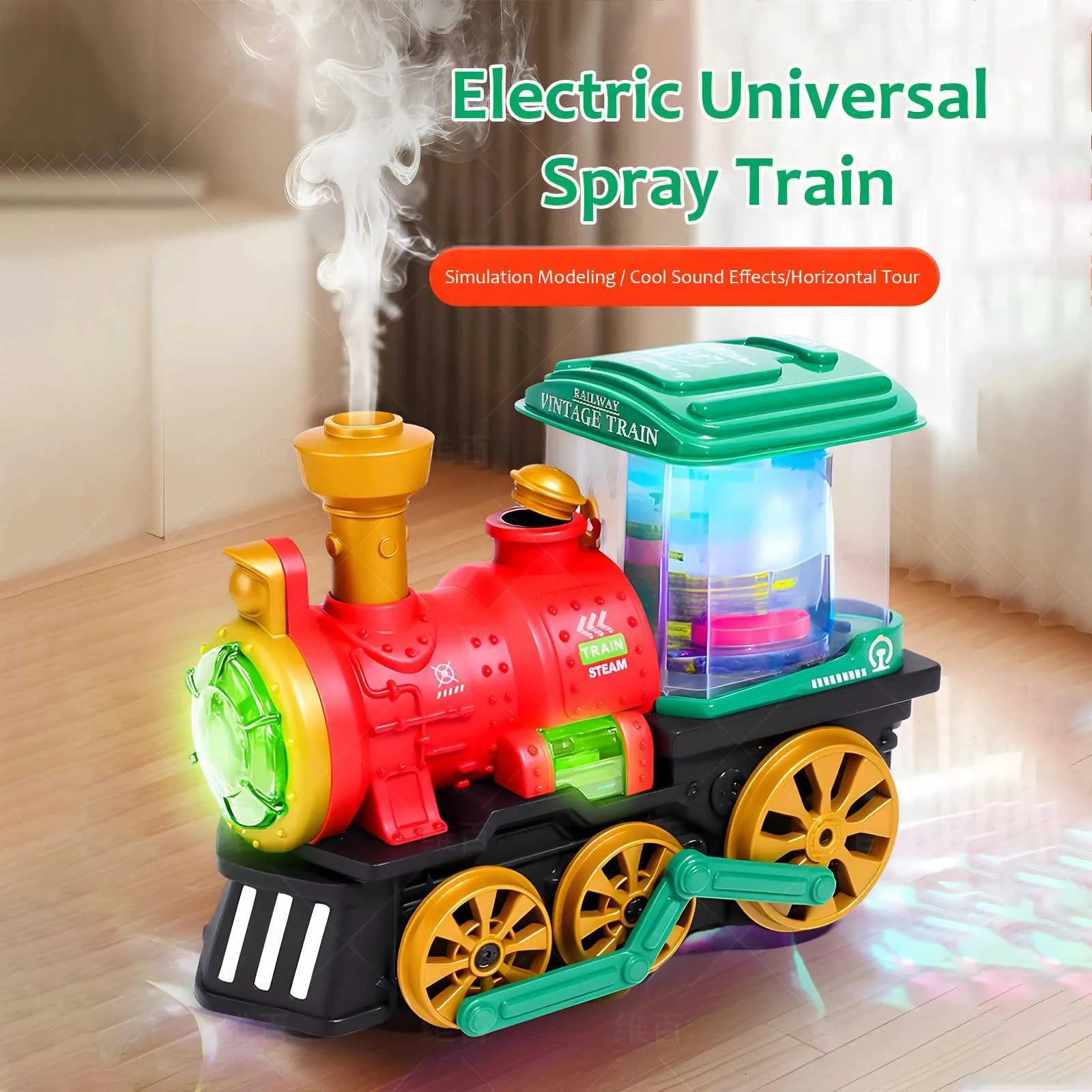 Y251204 Electric Steam Train Toy Light, Sound,... From Sabian, $9.72 ...