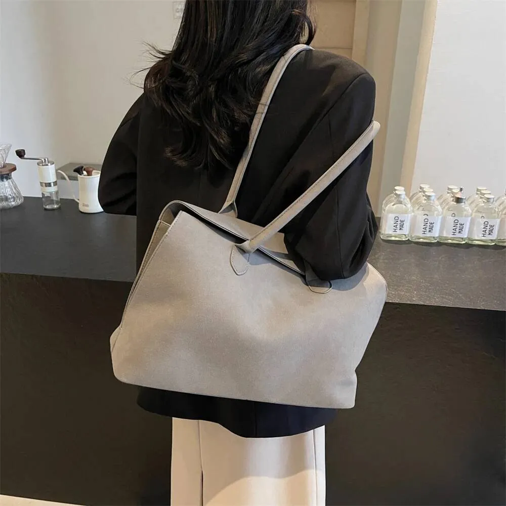 Business Briefcase Style Shoulder Bags for Women Soft Faux Suede Mini ...