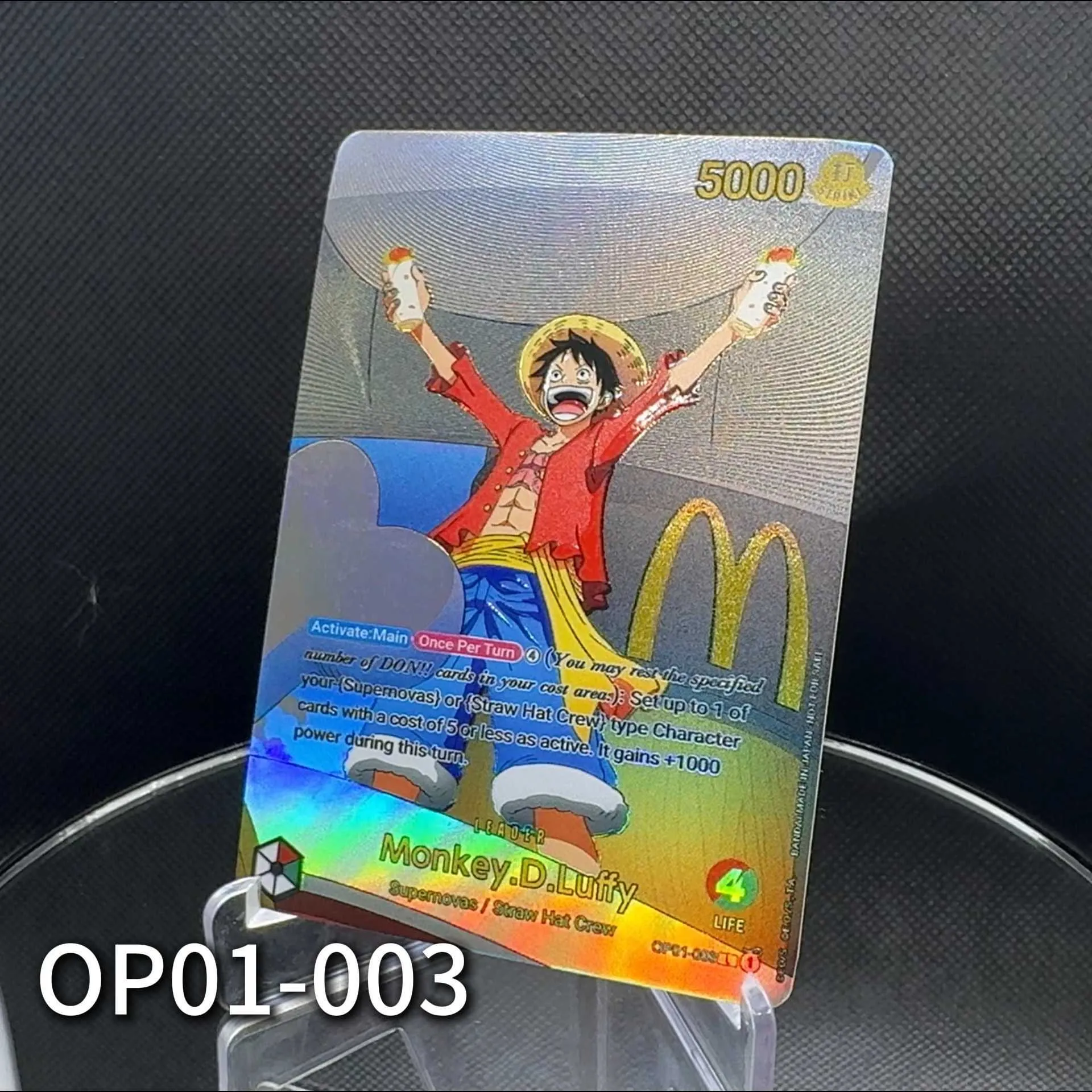 English Leader Card Mcdonalds Textured Foil Card Fantasy & Sci-Fi Theme ...