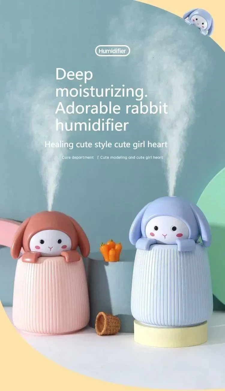 Portable Cartoon Cute Rabbit Desktop Humidifier with 5L Capacity and ...