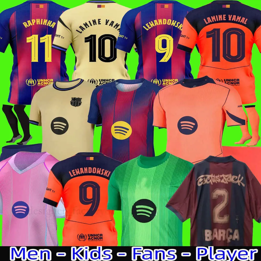 LAMINE YAMAL Barcelona Soccer Jerseys 2025 2026 Kids Football Kit With ...