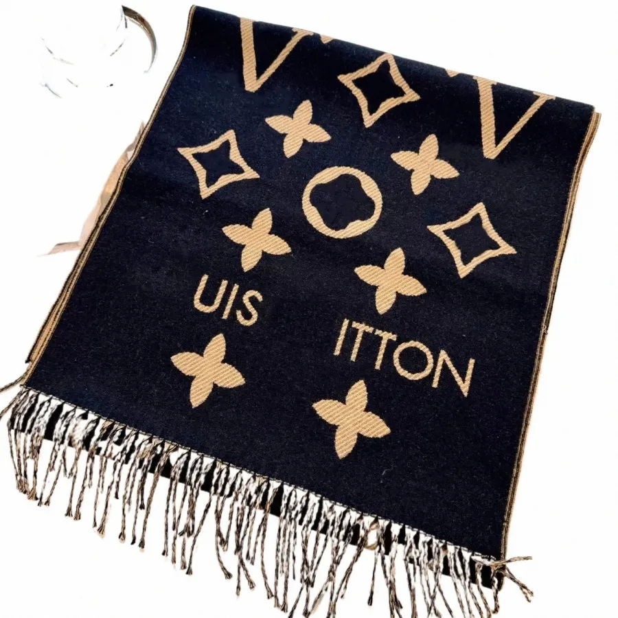 Designer wool scarves for men and women over 68.9 in winter warmth ...