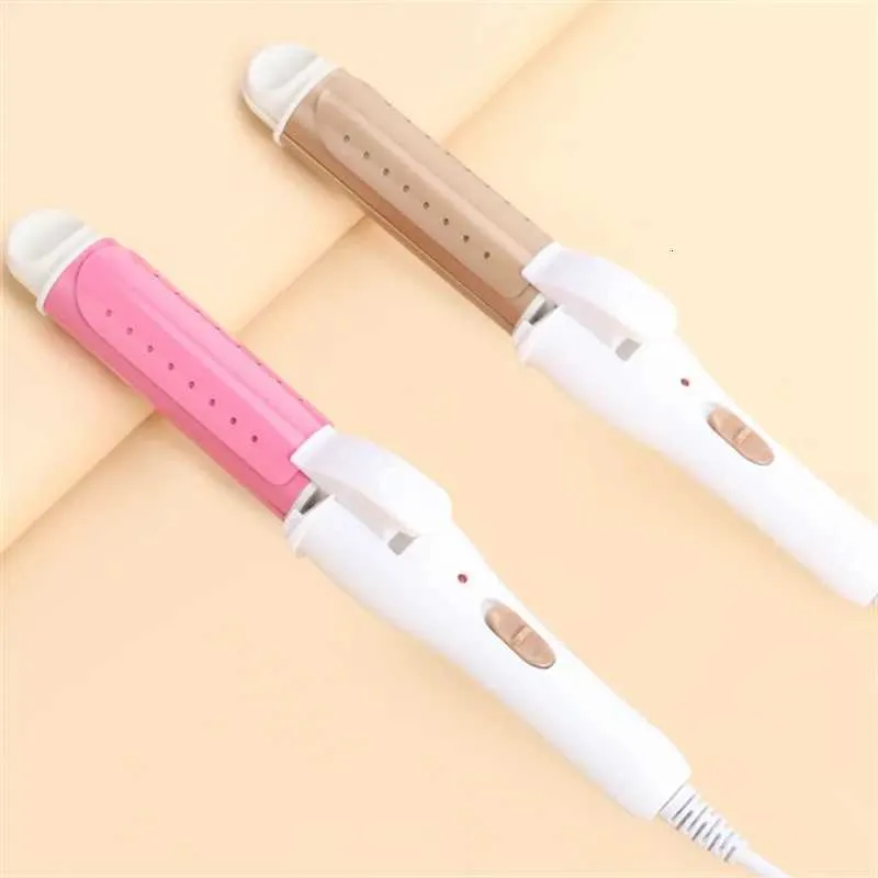 2 IN 1 Rose Red Negative Ion Dual Use Hair Straightening And Curling ...