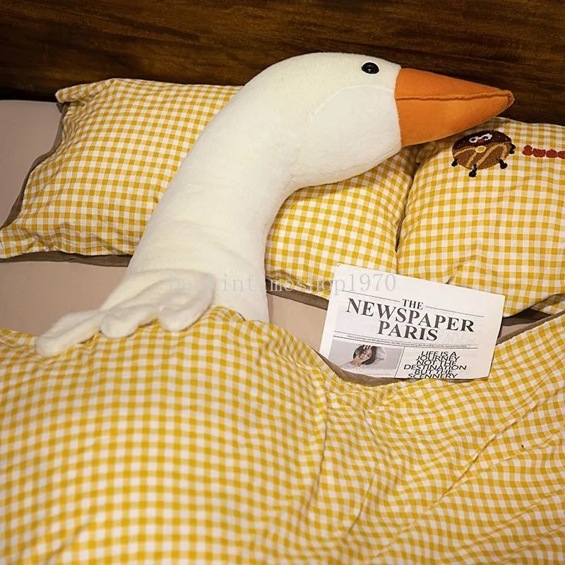 130CM Giant Duck Plush Pillow Soft Stuffed Animal Toy for Birthday ...