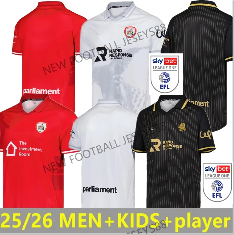 NEW Barnsleys BENSON FC 25 26 Soccer Jerseys Home Away 2025 O'KEEFFE ...