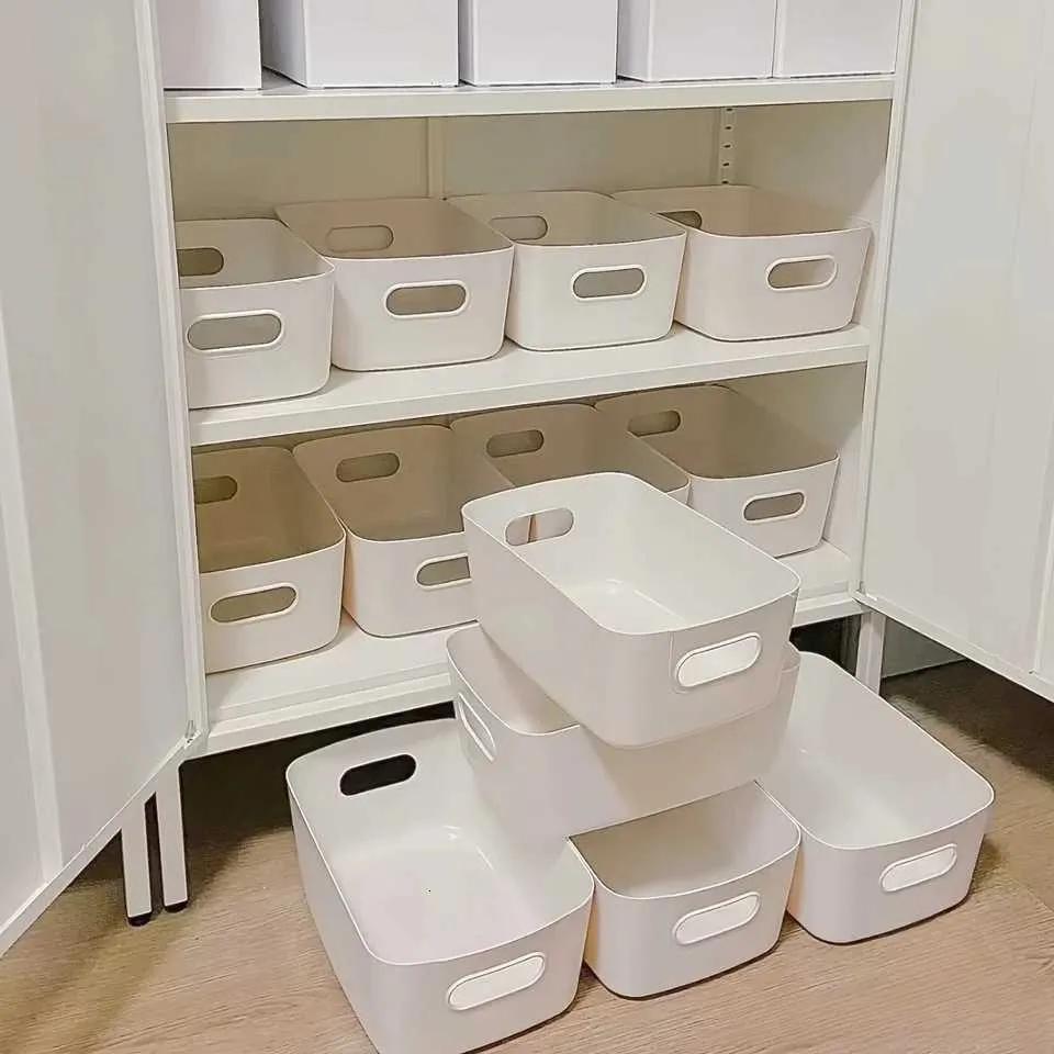 Plastic Storage Boxes with Lids Eco-Friendly Bamboo Rectangular ...