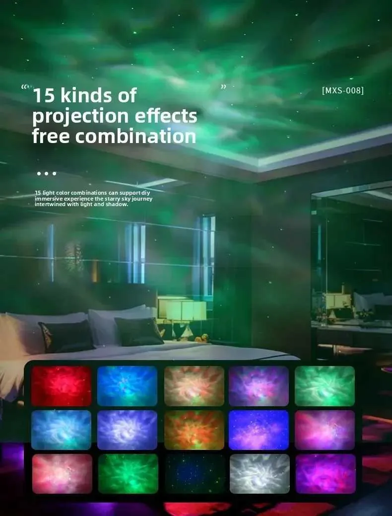 USB Powered Alien Galaxy Projector Light LED Laser Star Night Light ...